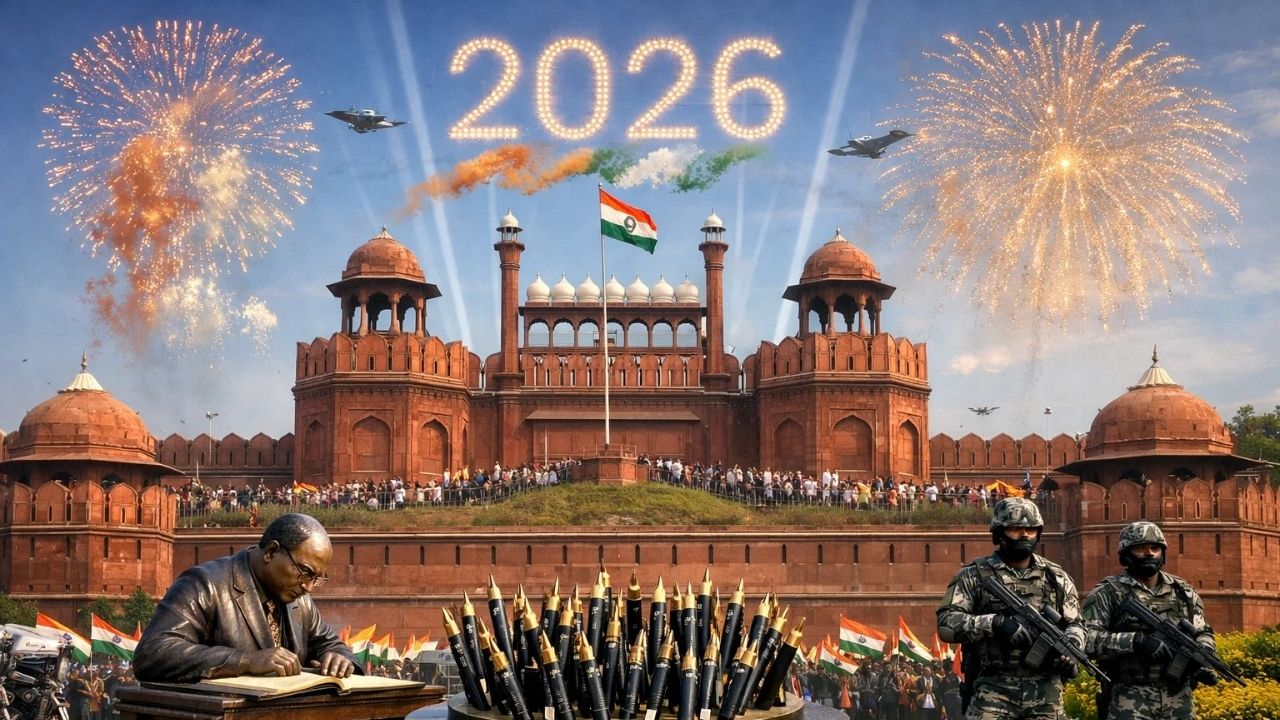 संविधान लिखने में कितने पेन टूटे? देखिए साल 2026 में लाल किले की AI ...