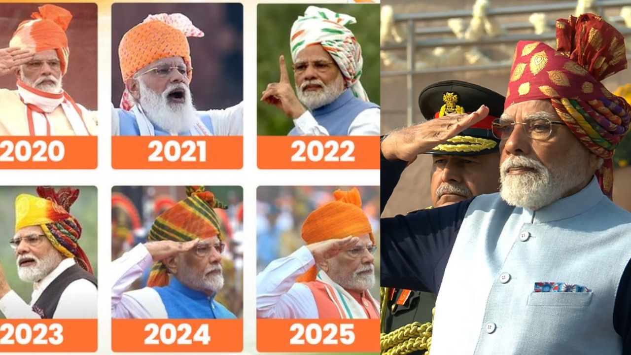 PM Modi का मल्टीकलर साफा बना 77वें गणतंत्र दिवस का सबसे बड़ा आकर्षण| PM ...