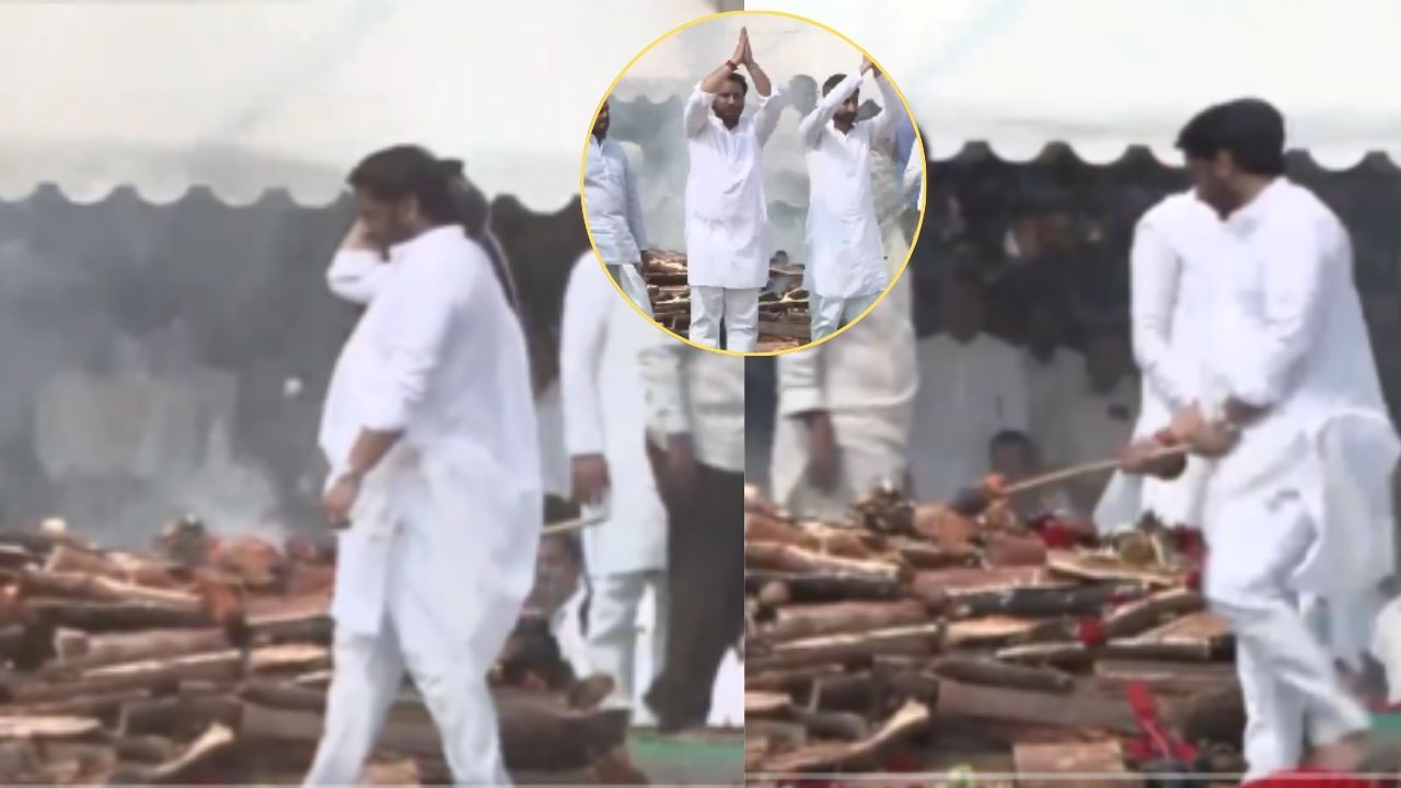पंचतत्व में विलीन हुए 'दादा' अजित पवार, हर आंख हुई नम; दोनों बेटों ने ...