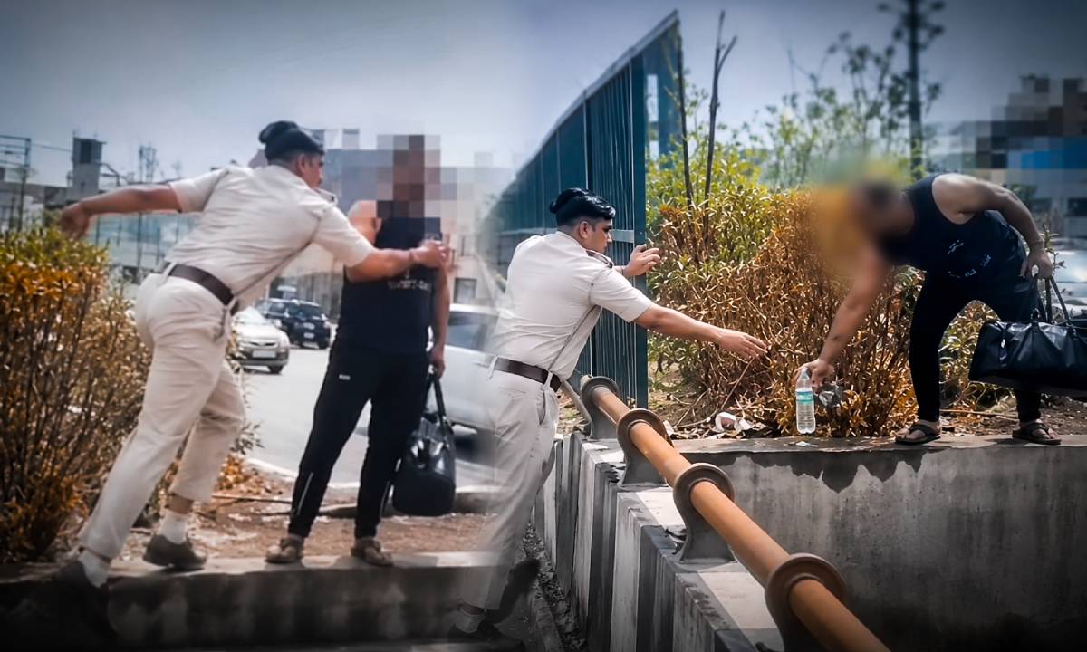 पुलिसवाले की सूझबूझ ने बचाई आत्महत्या कर रहे युवक की जान, वीडियो वायरल ...