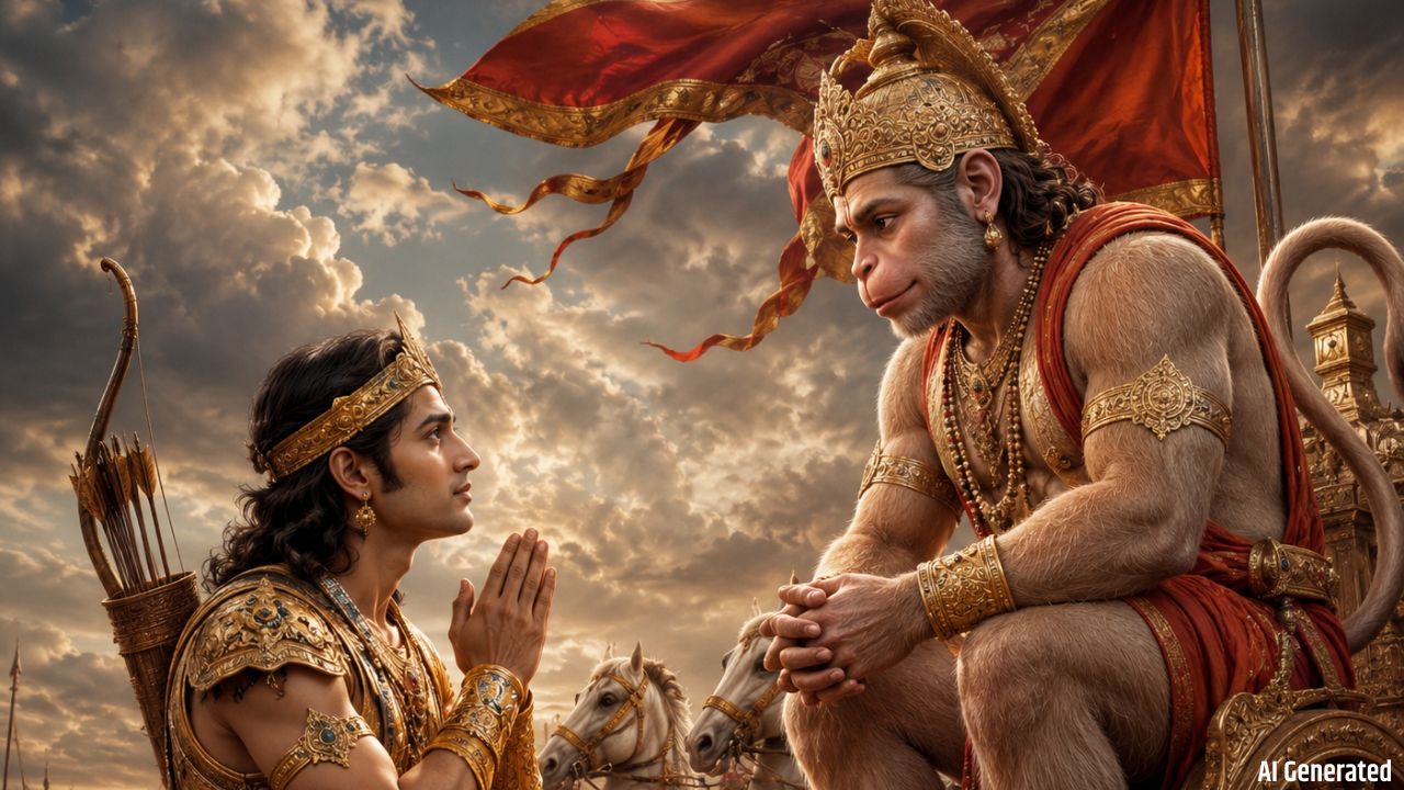 आखिर क्यों हनुमान जी के उतरते ही अर्जुन का रथ हो गया था राख|arjun arrow ...